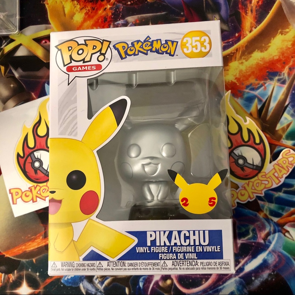 Funko Pop Pikachu 25th Anniversary Pokemon - Gem